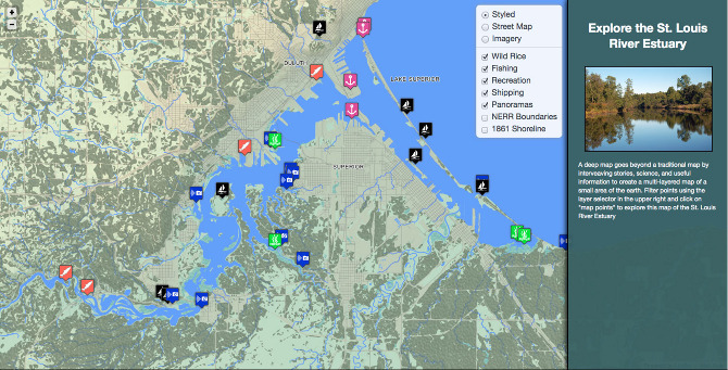 St. Louis River Estuary Deep Map - Max Cartography